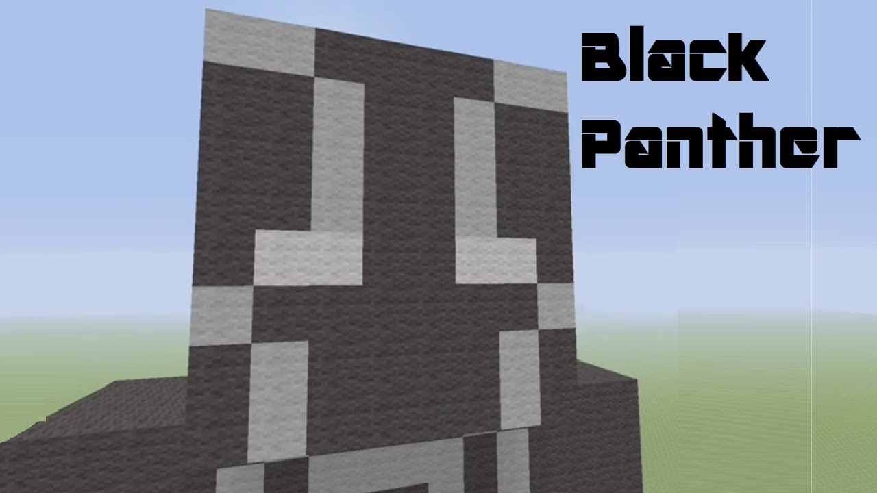 Minecraft | How to Build the Black Panther (Civil War) - YouTube