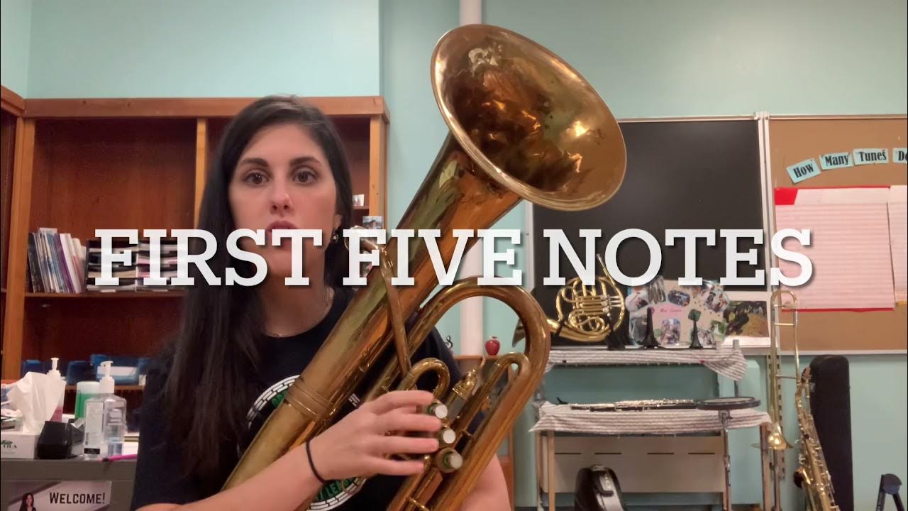 Baritone/Euphonium First Five Notes - YouTube
