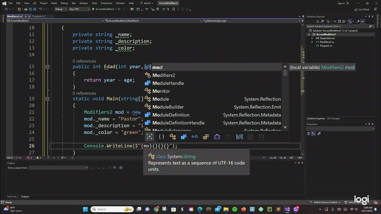 C# Programming - HOW TO USE ACCESS MODIFIERS - YouTube