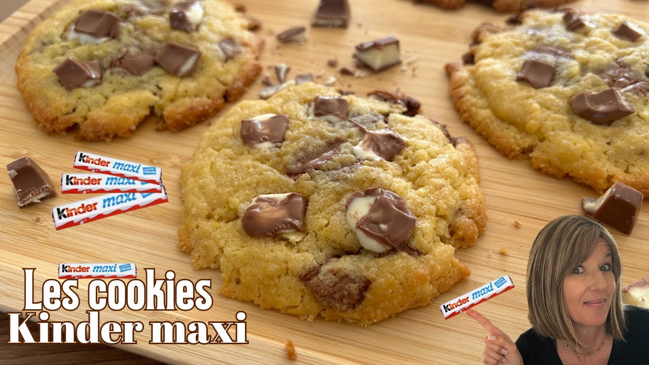 Cookies au kinder maxi - YouTube