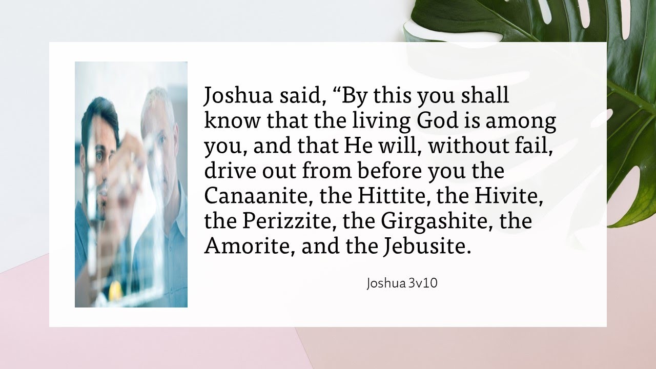 Joshua 3 Amplified Version Audio With Subtitles - YouTube