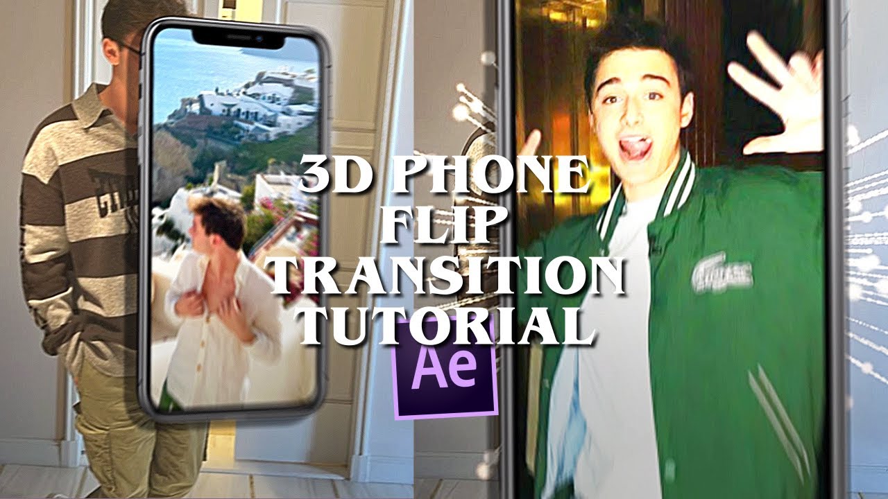 3D phone flip transition tutorial (w/ project file) | after effects ...