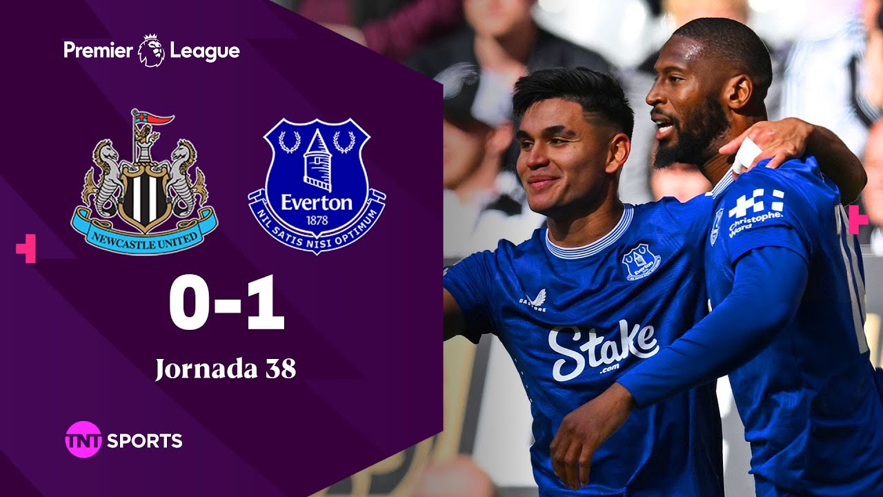RESUMEN: NEWCASTLE 0-1 EVERTON I JORNADA 38 I PREMIER LEAGUE - YouTube