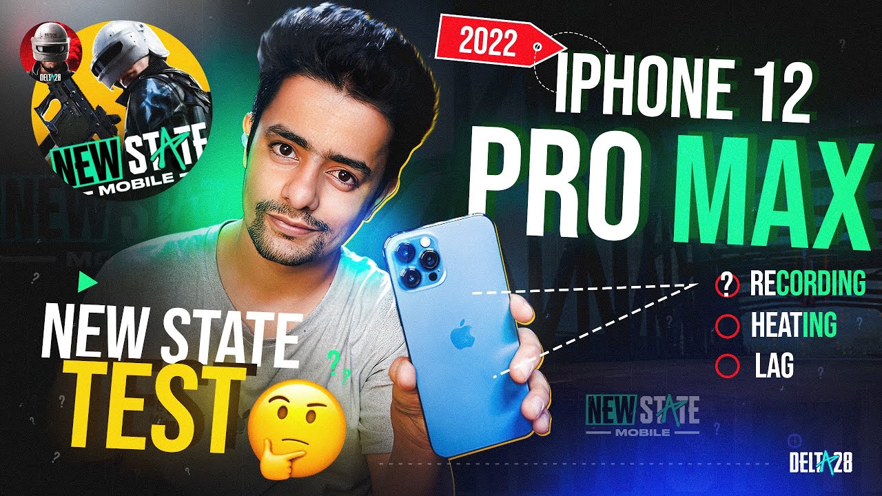 iphone 12 pro max gaming test 2022 NEW STATE MOBILE - YouTube