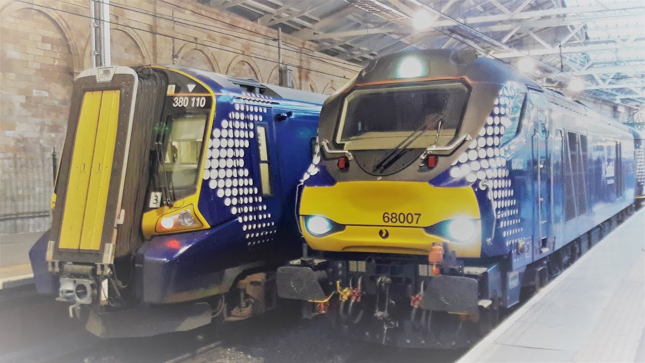 Edinburgh video 3 Loco hauled services+static locos 20-24/02/17 - YouTube