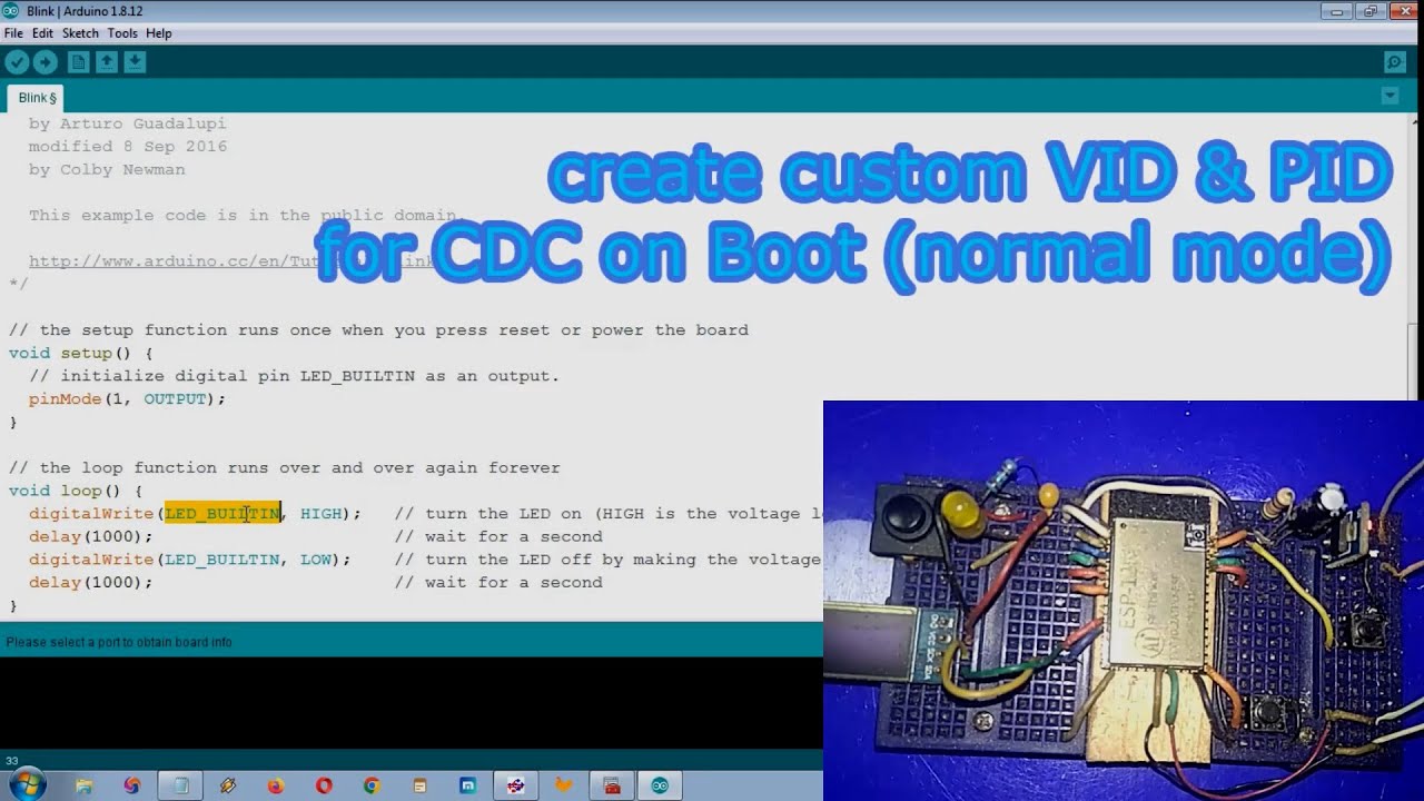 ESP32 Arduino Core: Create Custom USB VID & PID for CDC Serial VCP ...