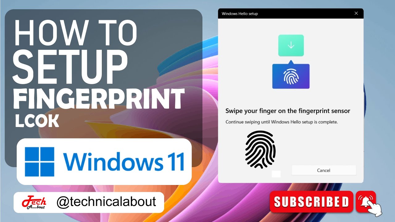 How to Set Up Fingerprint lock screen in Windows 11 - YouTube