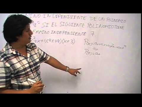 Término independiente de un polinomio - YouTube