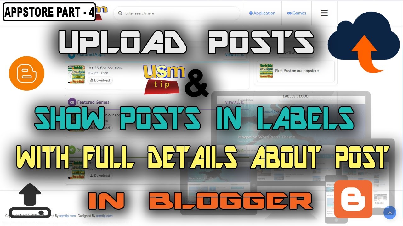 How To Upload And Customize Posts in Blogger And Show Posts in Label ...
