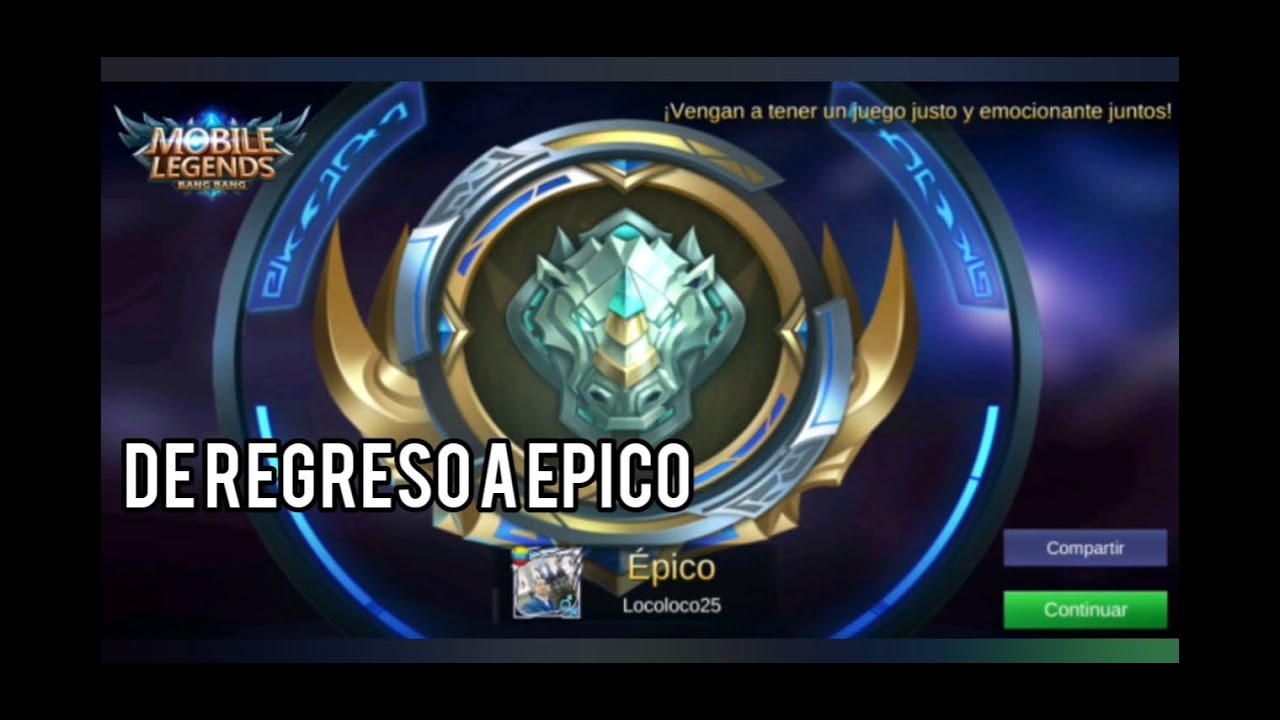 De regreso a EPICO Mobile Legends Español - YouTube