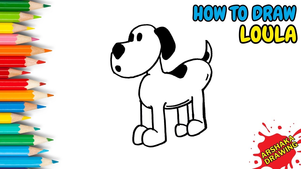 How to Draw Loula from Pocoyo Easy | Arshaka Drawing - YouTube