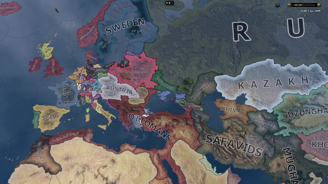 Hoi4 but the world is in 1700 : Empire mod- HOi4 TImelapse - YouTube