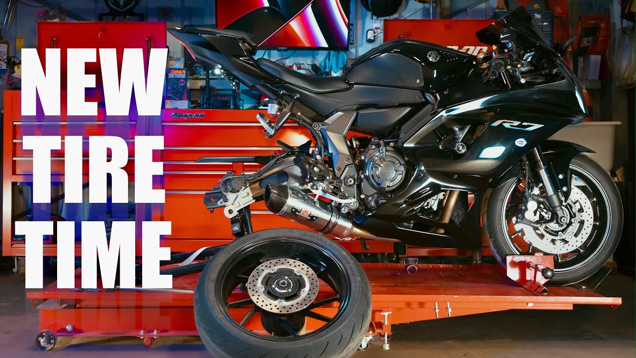 How to Remove the Rear Tire | Yamaha R7 - YouTube