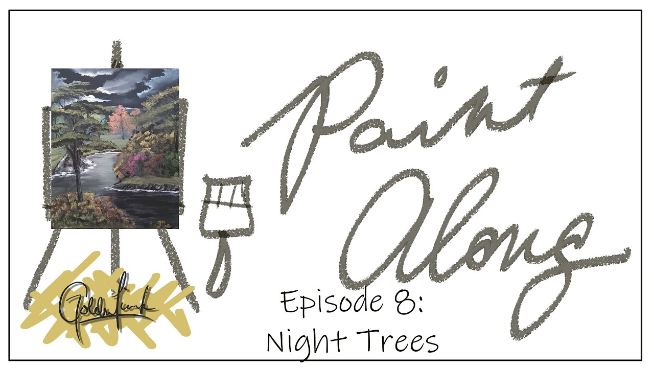 Paint Along - Night Trees - YouTube