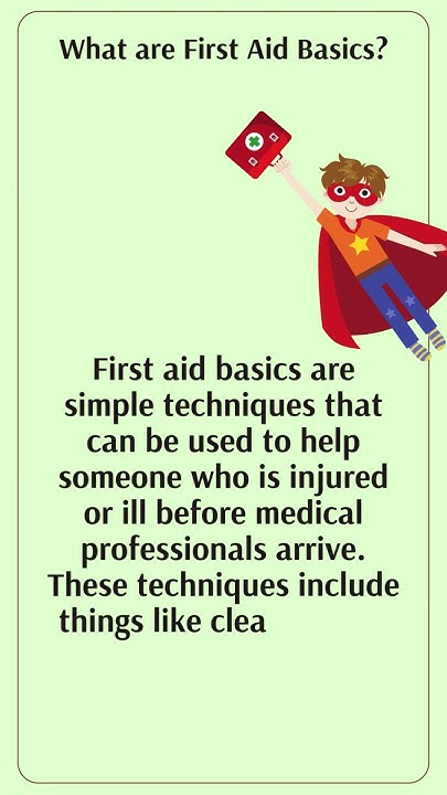 First Aid Fun: A Kid's Guide to Basic Safety #shorts #english # ...