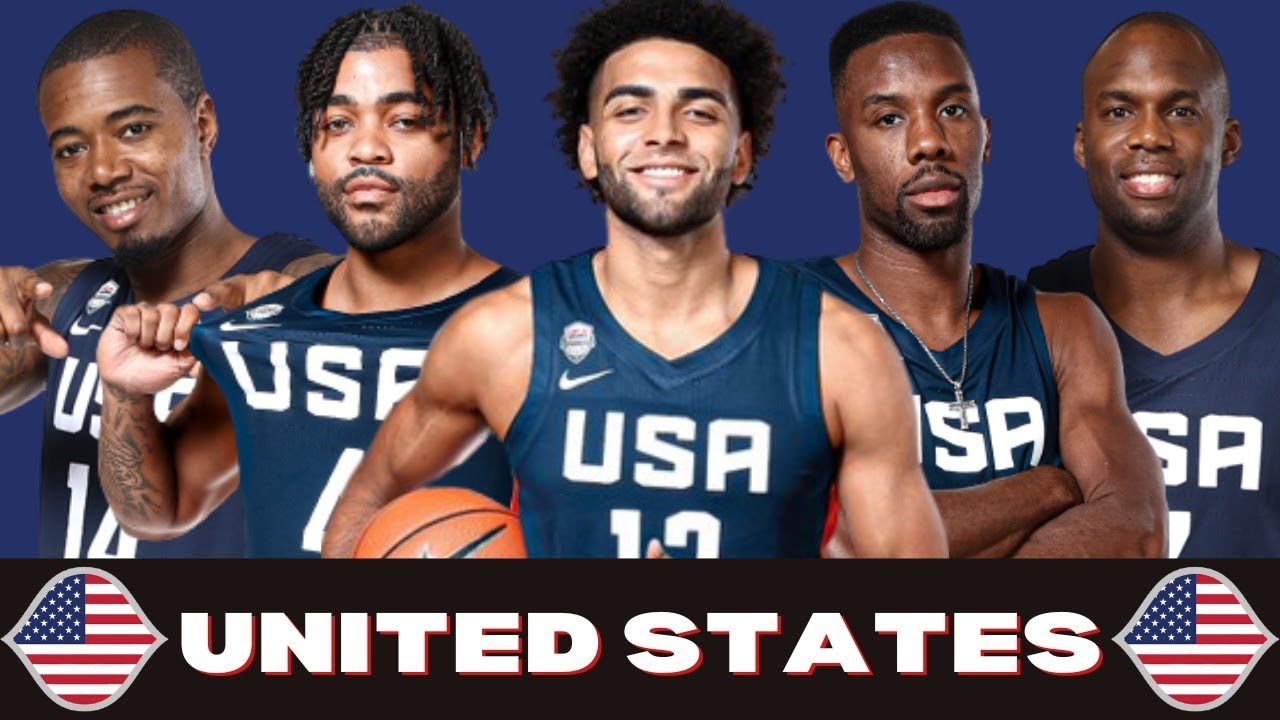 Team USA Official Line Up FIBA AmeriCup 2022 - YouTube