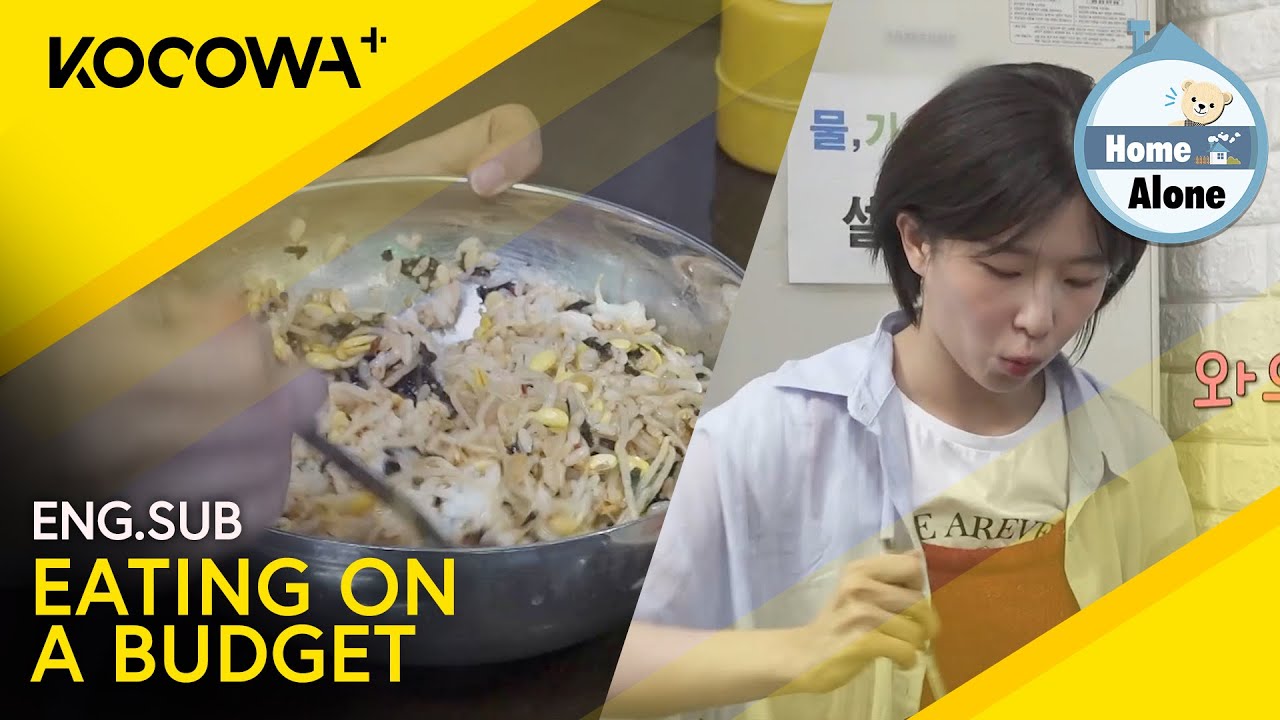 $10 Budget?! Yoon Ga I Enjoys A Filling Meal For $4 😋🍴 | Home Alone ...