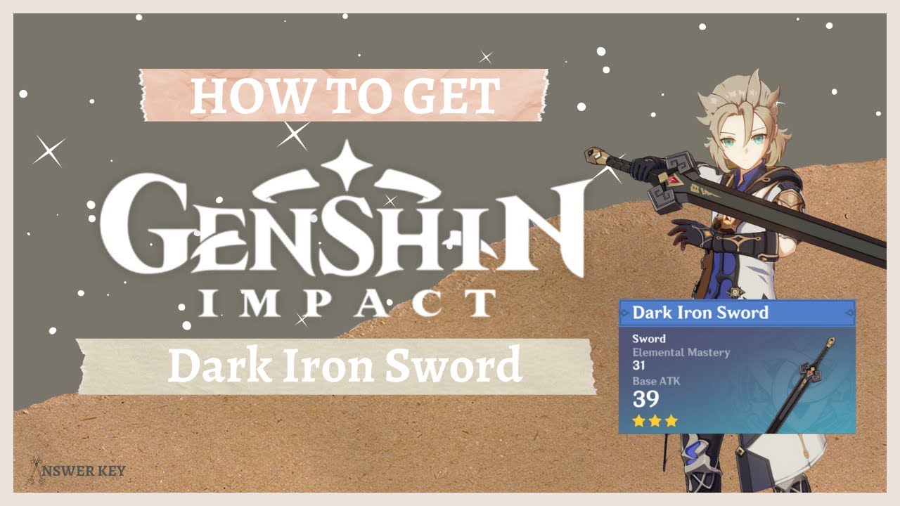 How to get Dark Iron Sword | Genshin Impact 2.0 - YouTube