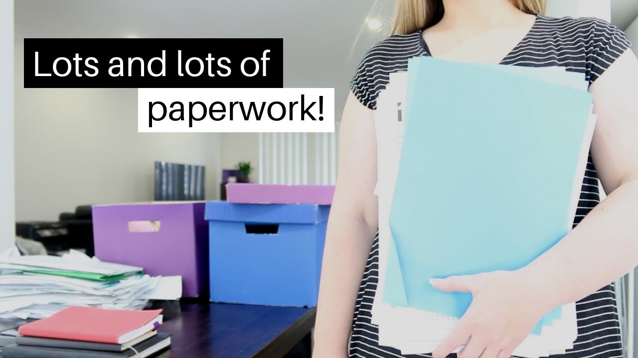 Organizing and Decluttering Paperwork - YouTube