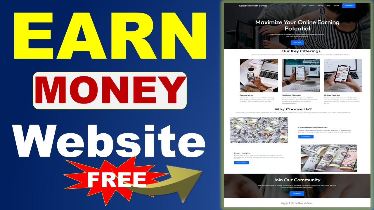 How to create earn money website (step by step) - YouTube