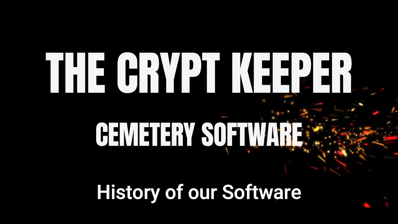 History of The Crypt Keeper Cemetery Software - YouTube
