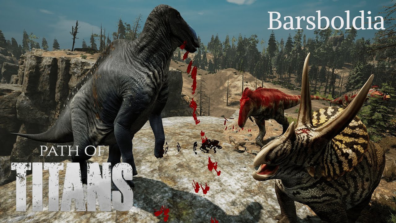 Path of Titans Barsboldia Compilation P1 (Official Servers) - YouTube