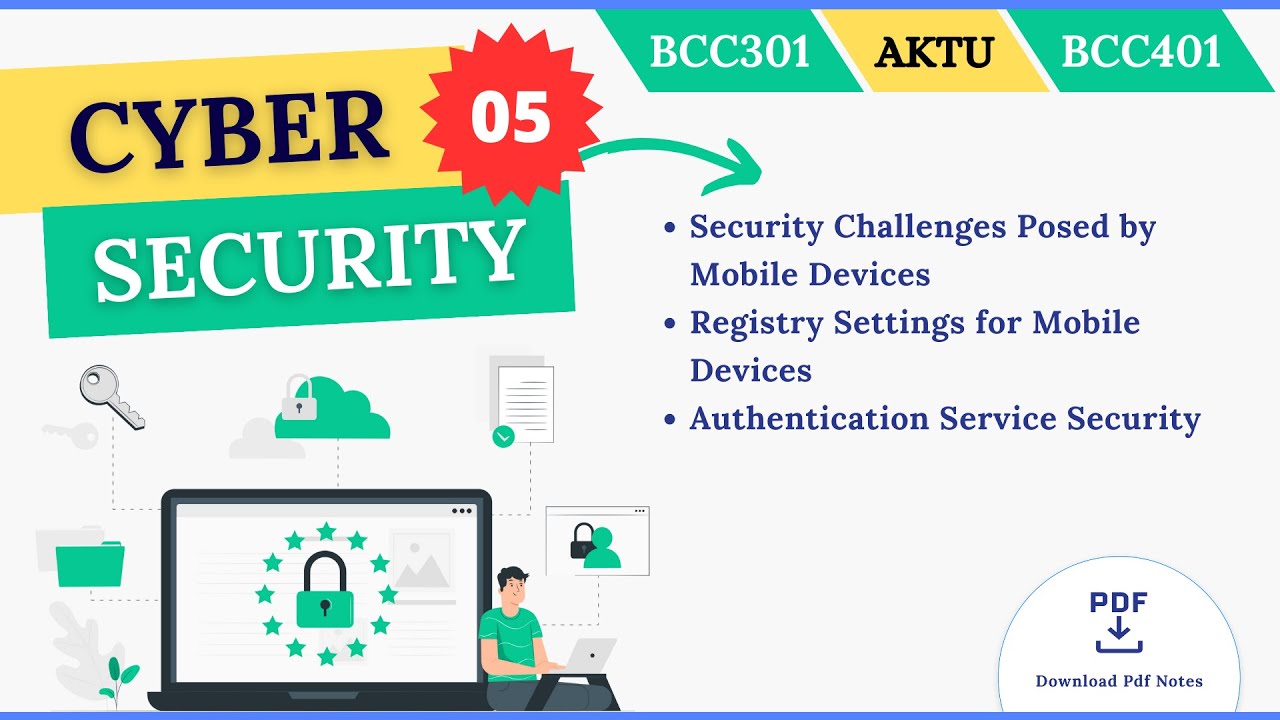 Security Challenges Posed by Mobile Devices | Authentication Service Security | AKTU - YouTube