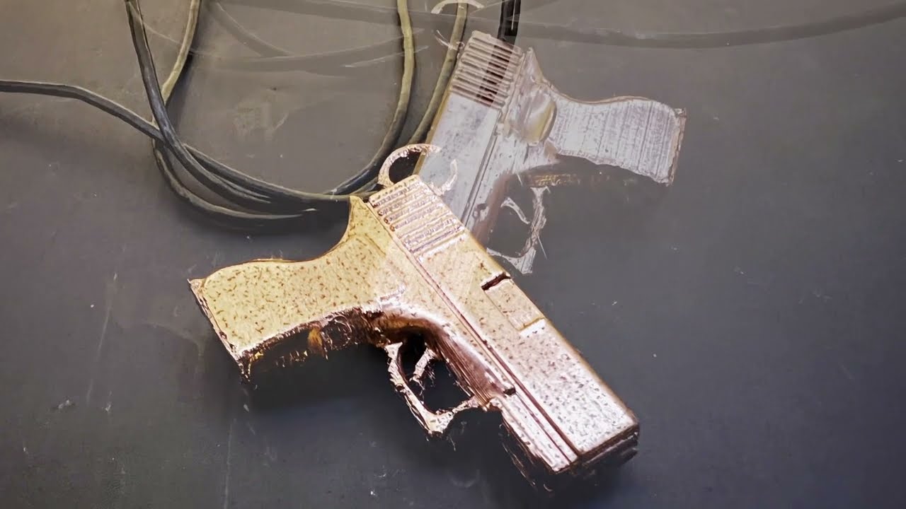 Mini Glock Keychain STL Model 3D Printed and Painted - YouTube