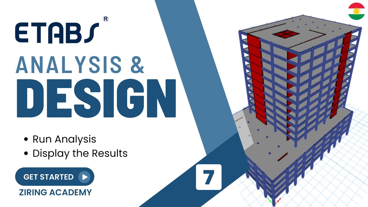 7-Analyze and Display the Result | ETABS Course 1 - YouTube