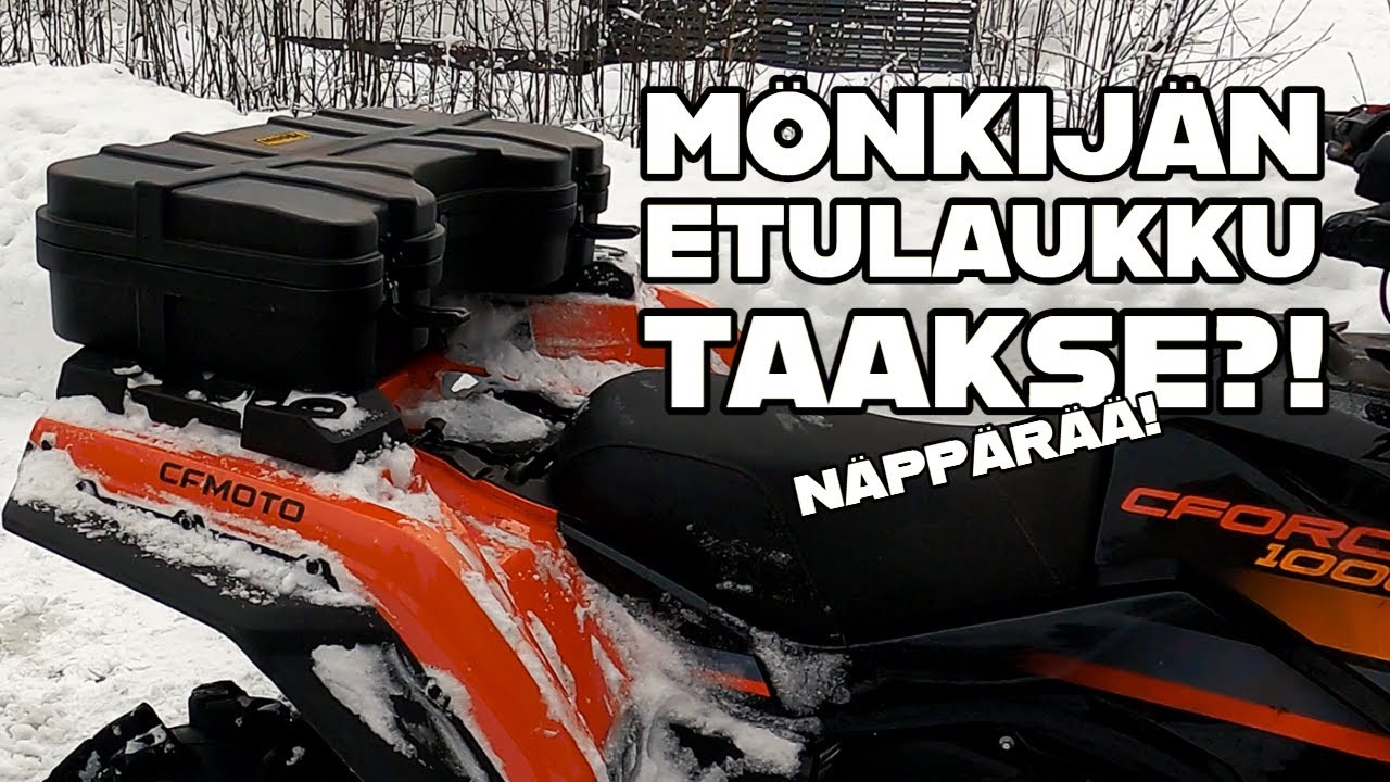 Mönkijän etulaukku takalaukkuna! - Toimii! - YouTube