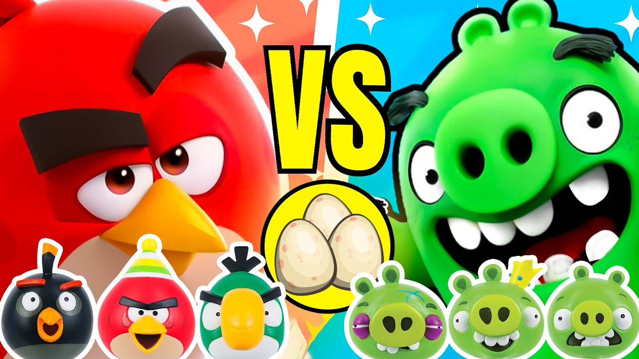 ANGRY BIRDS PLAY DOH Historias Angry birds vs Chanchos Verdes ...