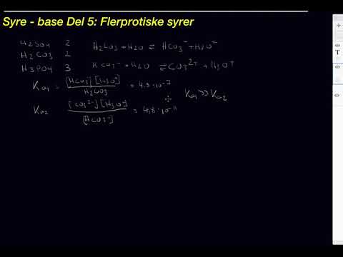 Kjemi 1 Syre base 7.11 Flerprotiske syrer - YouTube