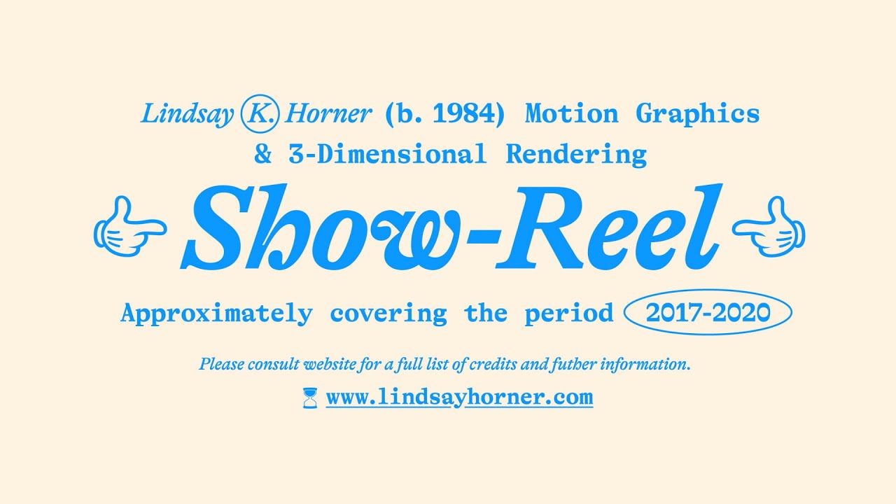 Lindsay Horner - Showreel 2020 - YouTube