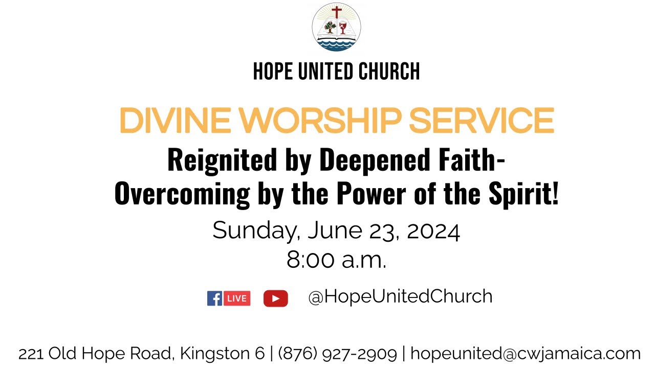 Hope United Church - Divine Worship Service - June 23, 2024 - YouTube