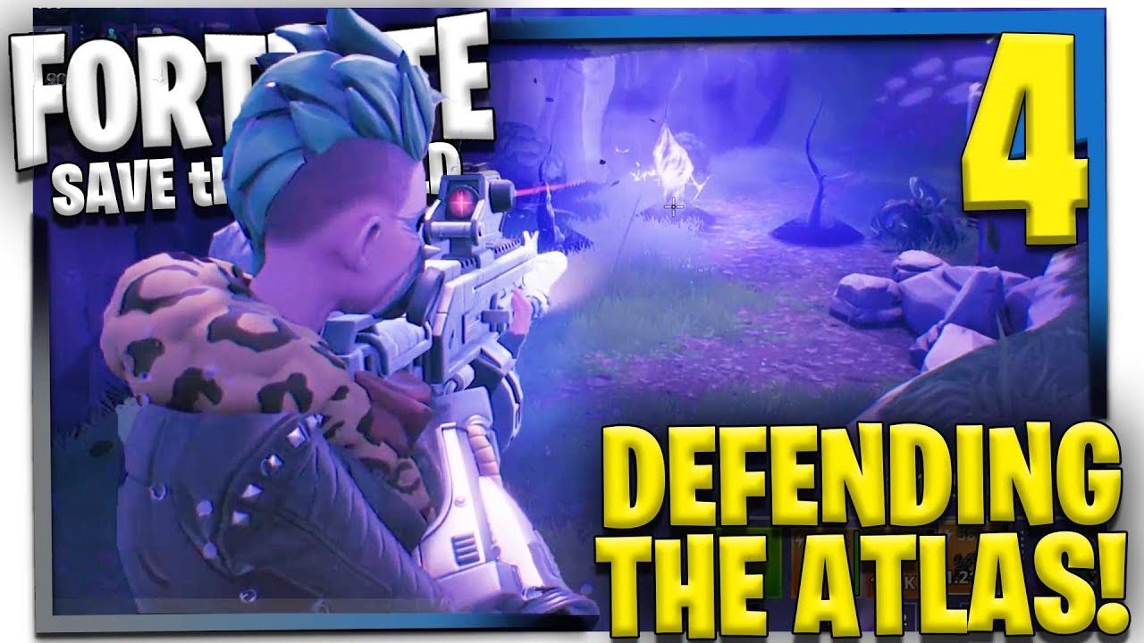 DEFENDING THE ATLAS! | Fortnite Save the World Multiplayer Gameplay/Let ...
