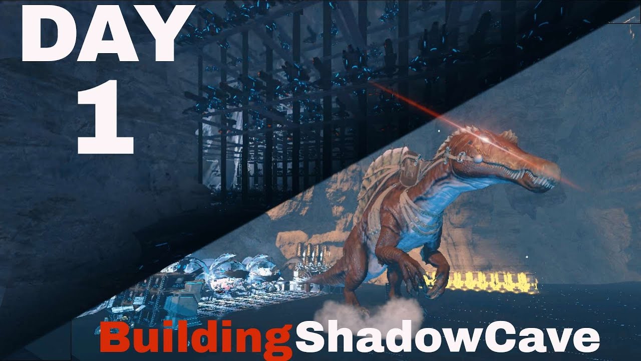 How our 20 000 Hours Tribe Build ShadowCave Day 1! Ark Survival Evolved ...