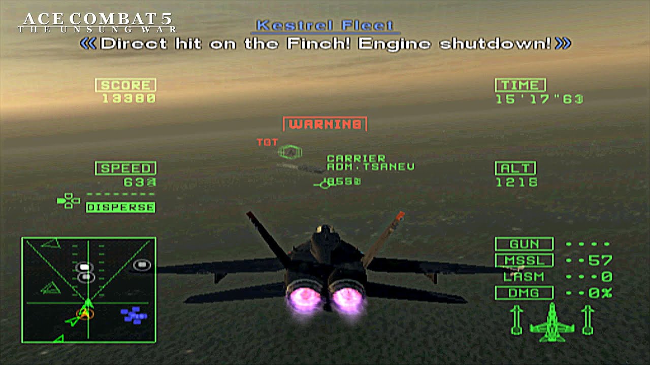 Ace Combat 5 The Unsung War Sea of Chaos Operation Glory Horn F/A-18 ...