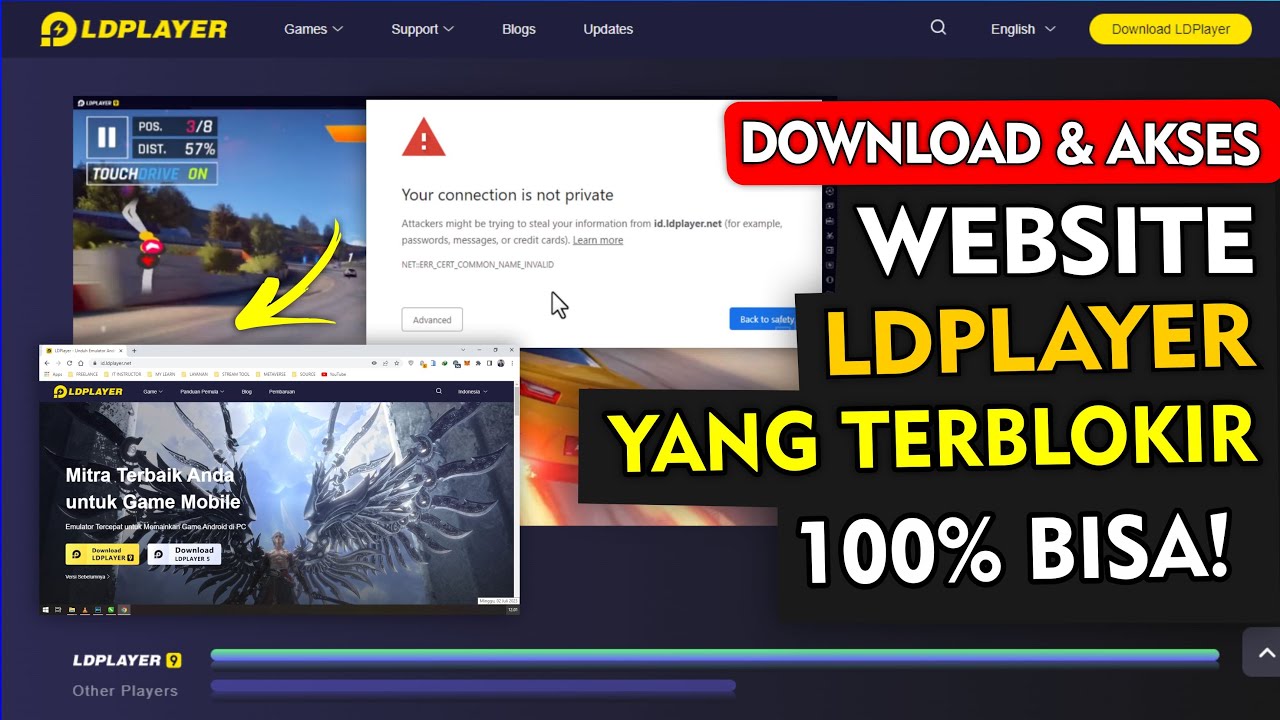 Cara Akses Web LDPlayer Jika Terblokir - Download LDPlayer Lancar & Stabil | Tutorial LDPlayer ...