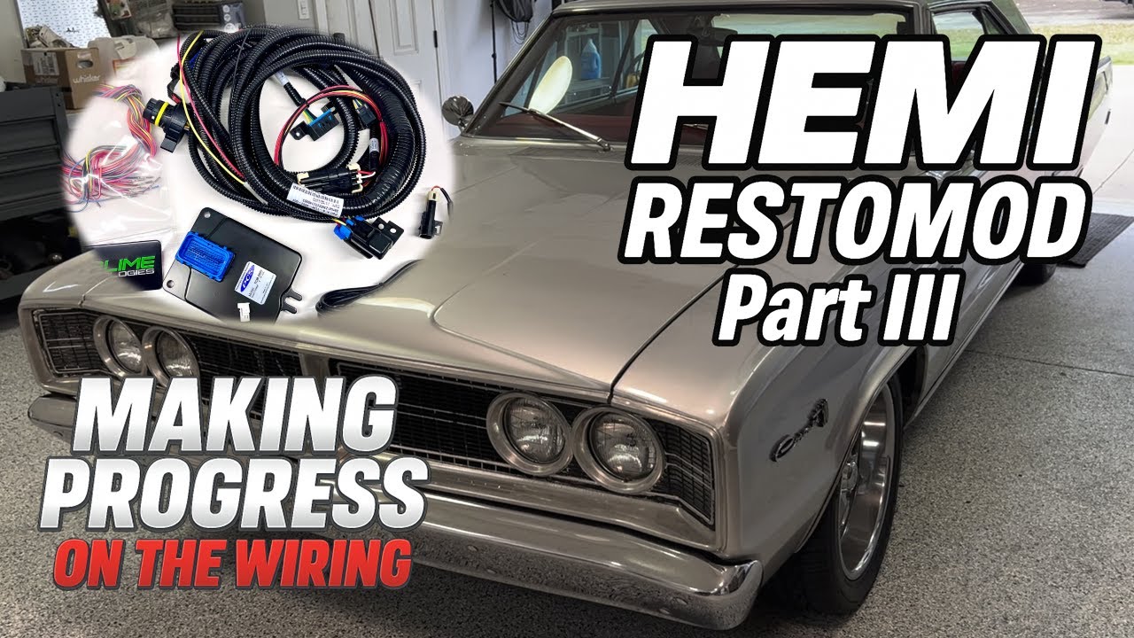 PART III - Mopar Hemi Restomod - Installing 8HP70 and Wiring - YouTube