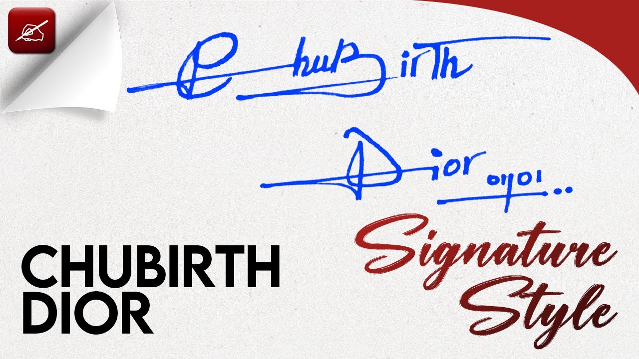Chubirth Dior Signature Tutorial: Create a Personalized and ...