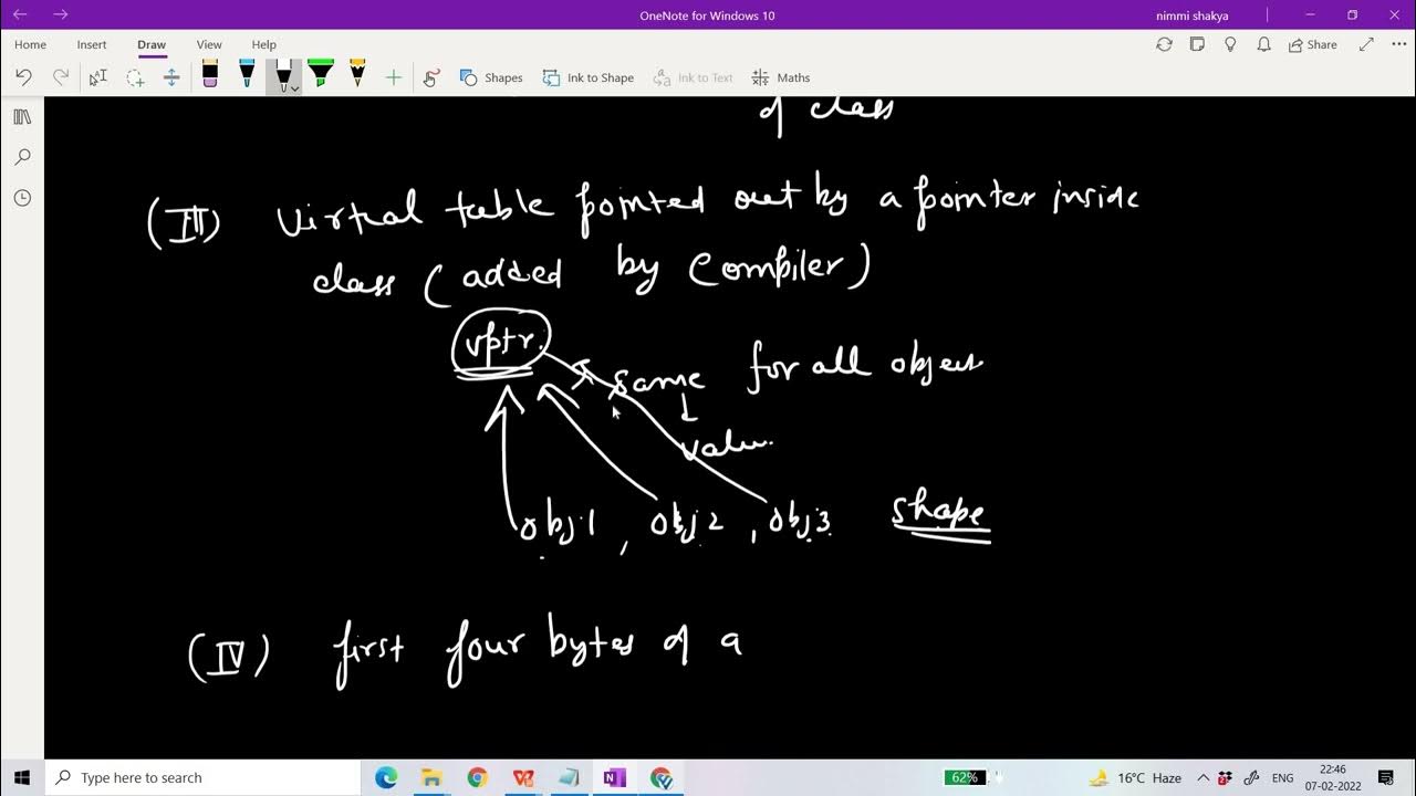 Virtual Tables in C++ Polymorphic classes || In English || By Vikash Shakya - YouTube