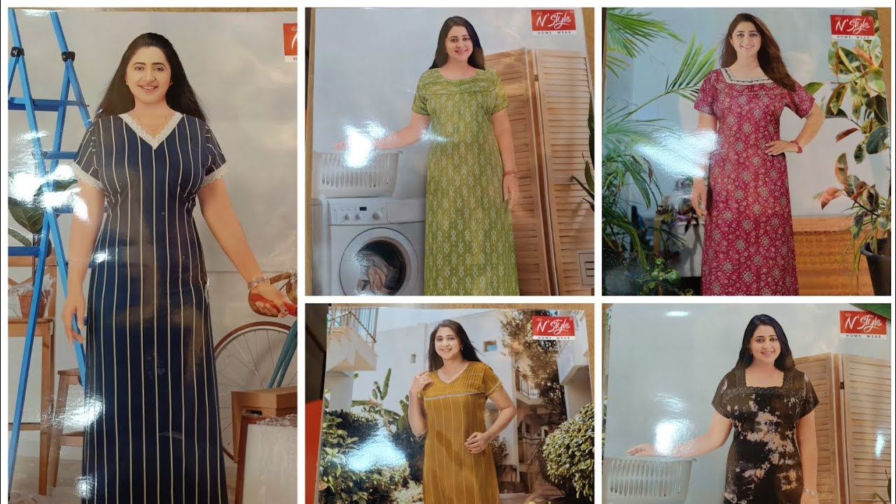 NSTYLE LARGE SIZE Aline Cut Nighties.Ready To Ship.Cathy's collections ...