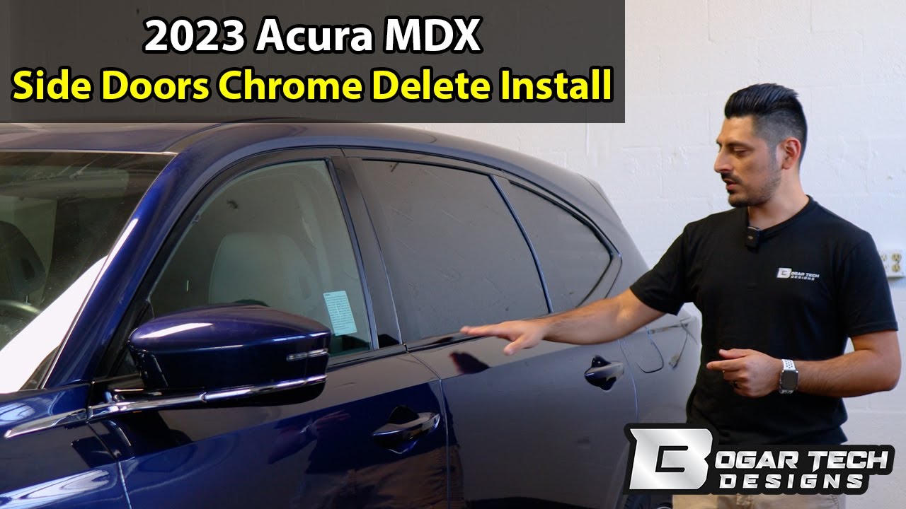 Acura MDX 2022-2025 Side Door Chrome Delete Installation - YouTube