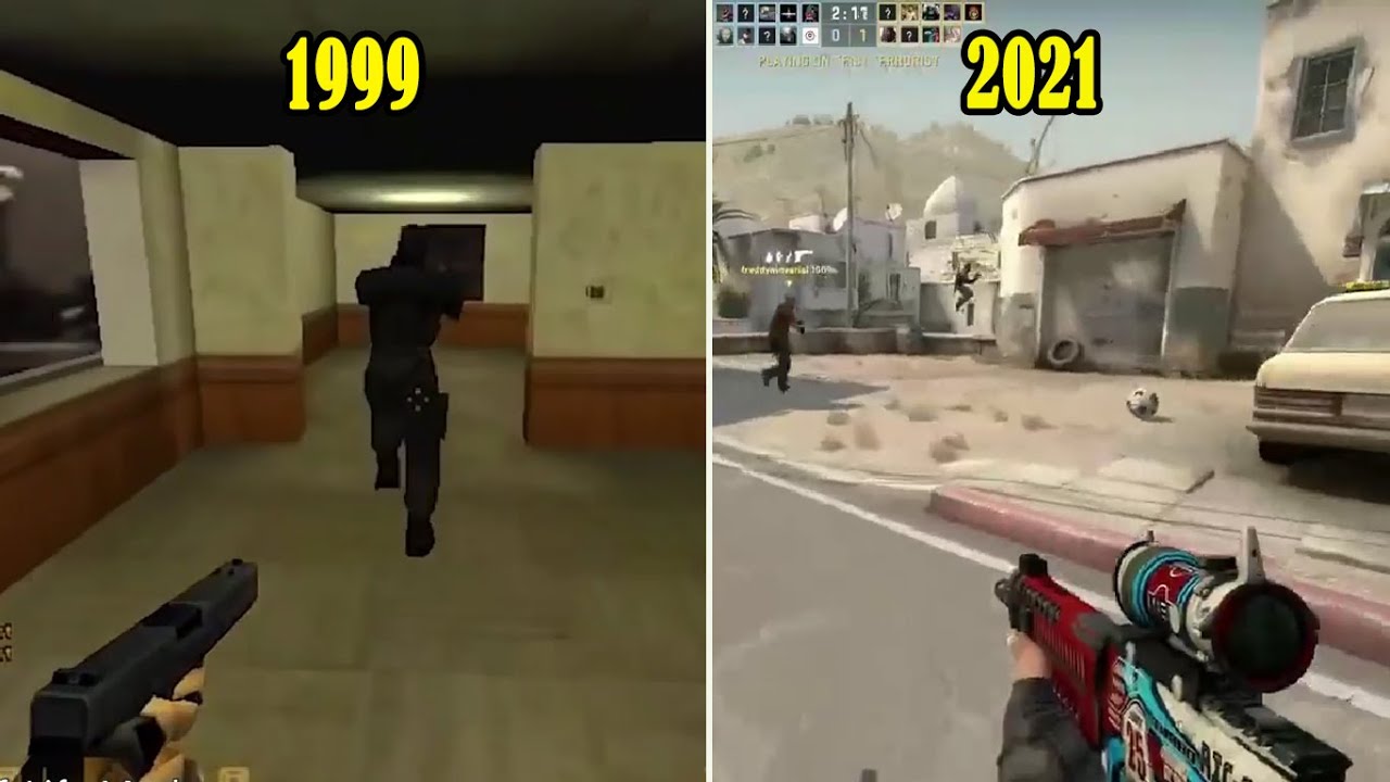 Evolution Games Counter Strike 1999 to 2021 | Evolution Of Games 2021 ...