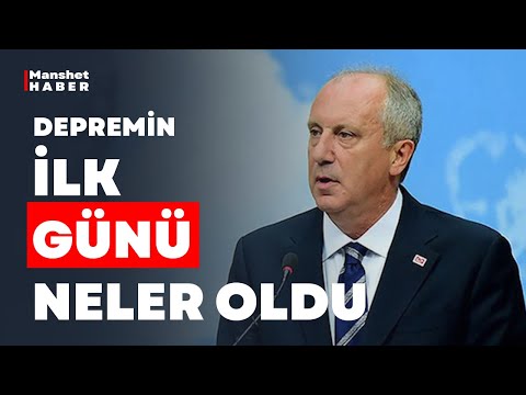 MUHARREM İNCE DEPREMİN İLK GÜNÜNÜ ANLATIYOR #deprem #muharremince