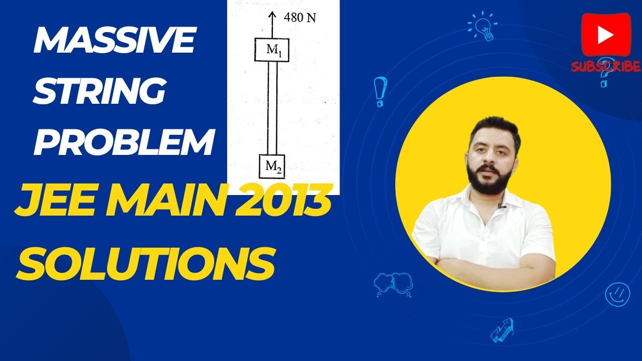 Massive String Problem/Two blocks of mass M₁ = 20 kg and M2 = 12 kg are ...