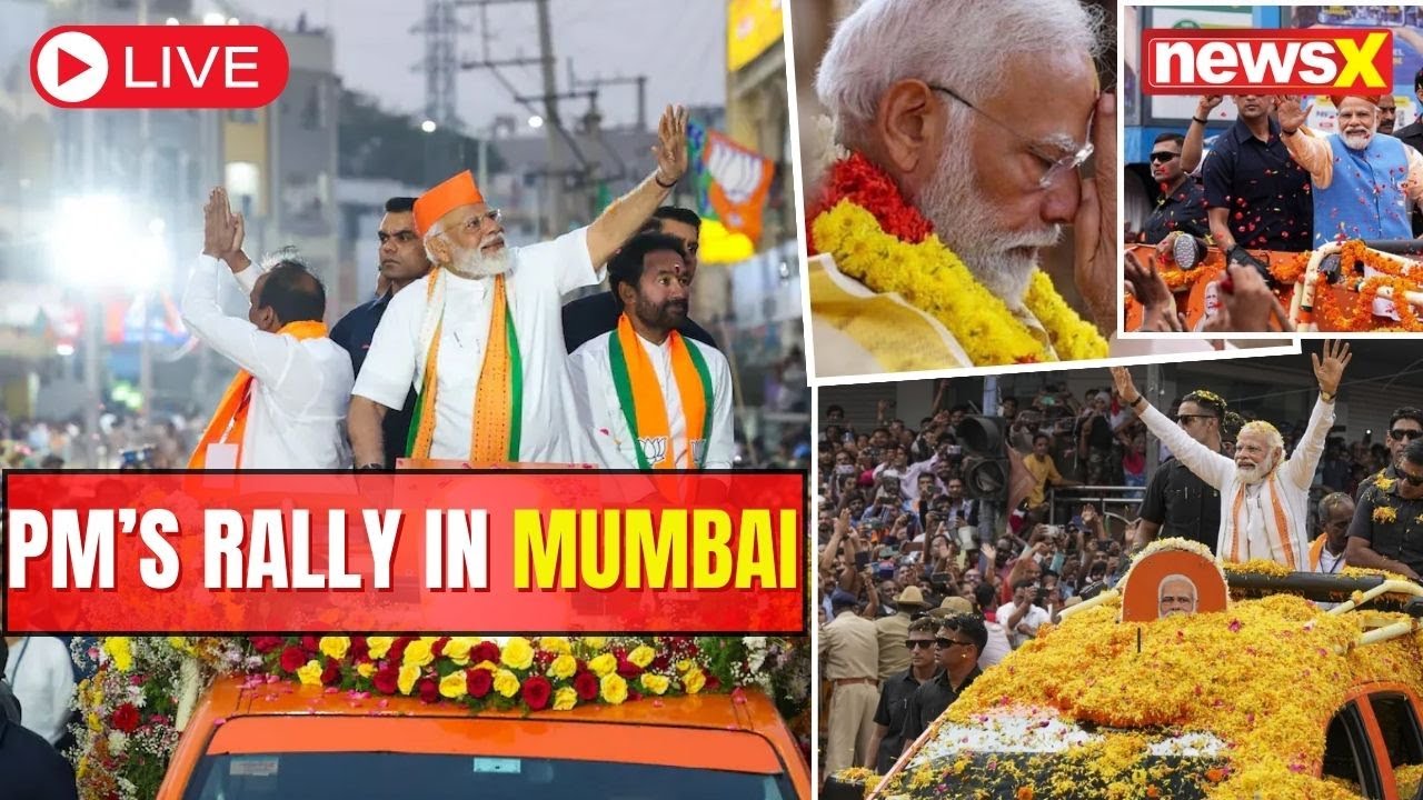 LIVE : PM Modi to Hold Rally in Mumbai | Kejriwal to Hold Roadshow in ...