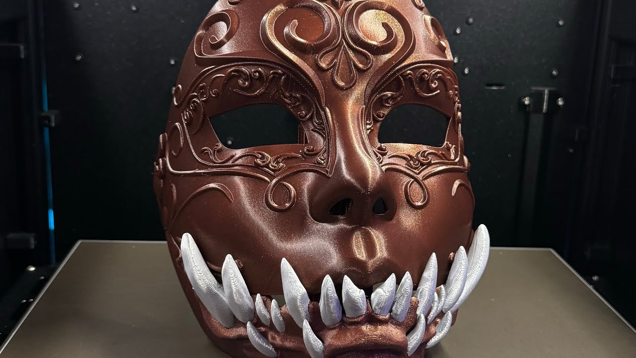 Opulent Masquerade Halloween Mask 🎃👻 Model By STLFLIX - YouTube
