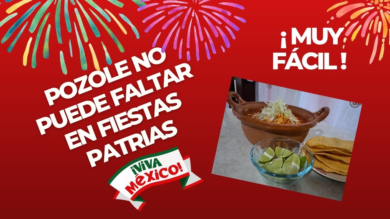 POZOLE ROJO NO PUEDE FALTAR EN EL MES PATRIO. ¡¡VIVA MEXICO!! - YouTube