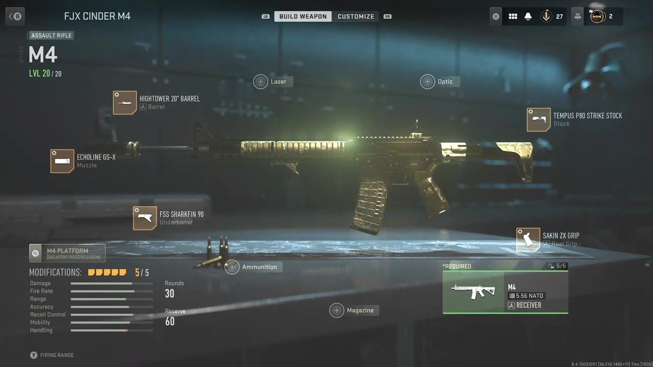 UNLOCKING GOLD M4 on MW2 / MODERN WARFARE 2 / GOING ORION CAMO - YouTube